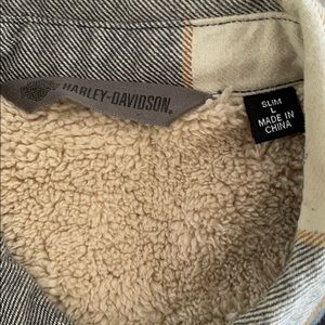 Harley-Davidson | Jackets & Coats | Mens Heavy Harley Flannel With ...